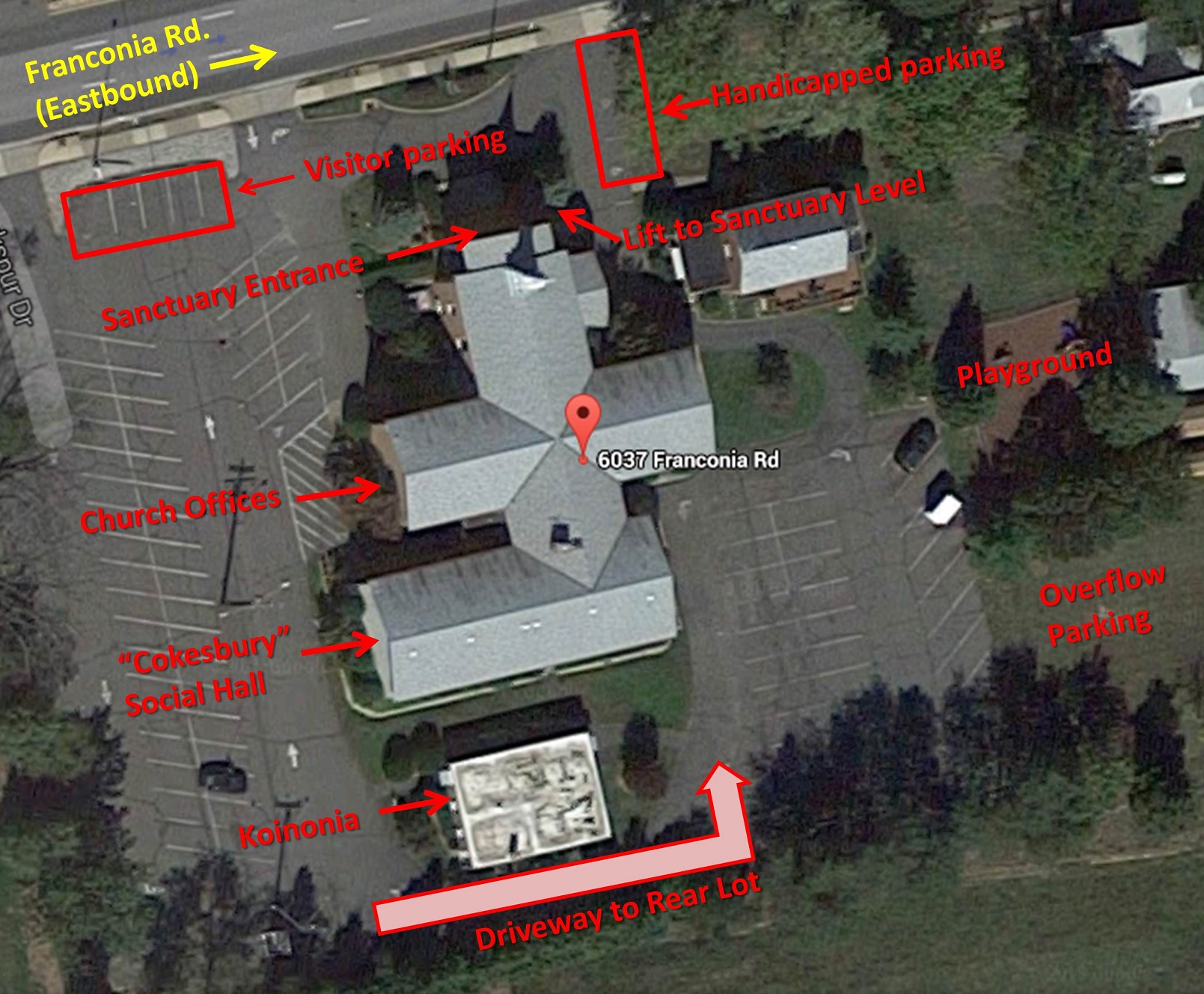 Campus Map – Franconia UMC – Franconia United Methodist Church